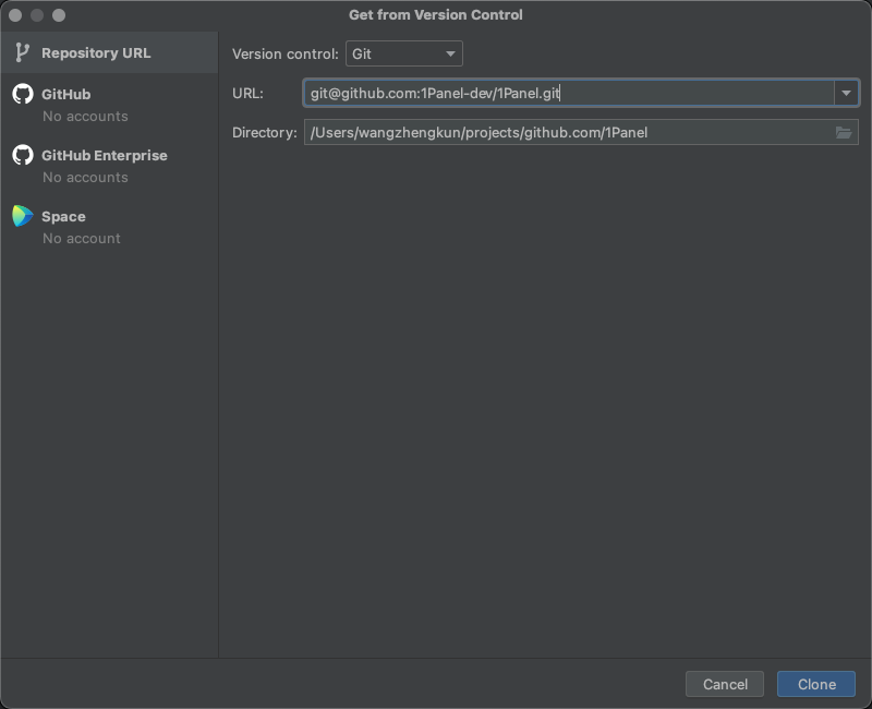 开发文档 - 开发环境搭建 - 《1Panel v1.1 中文文档》 - 书栈网 · BookStack