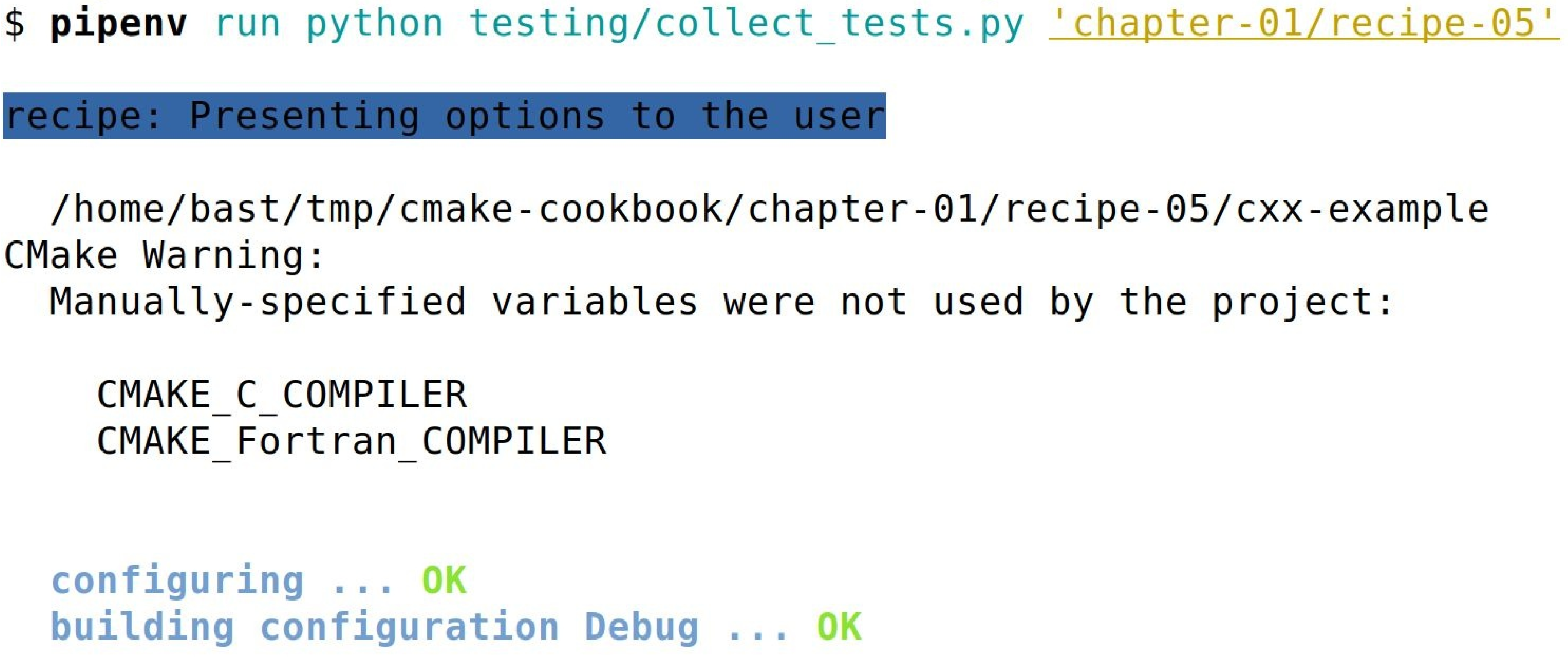 第0章 配置环境 04 测试环境 《cmake菜谱(cmake Cookbook中文版)》 书栈网 · Bookstack
