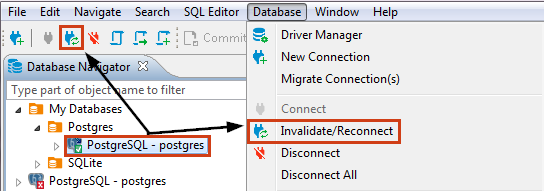 Database Connections - Invalidate/Reconnect to Database - 《DBeaver Database Management》 - 书栈网 · ...