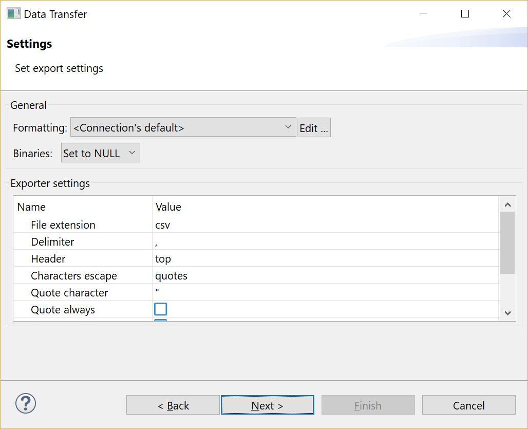 Data export/import - 《DBeaver Database Management》 - 书栈网 · BookStack