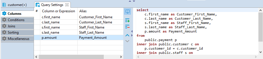 SQL Editor - Visual Query Builder - 《DBeaver General User Guide》 - 书栈网 · BookStack