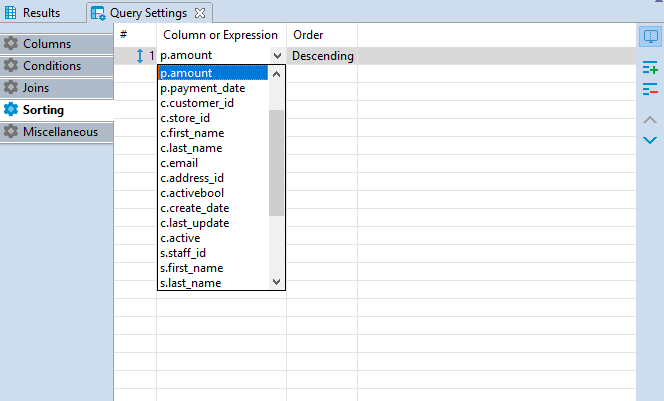 SQL Editor - Visual Query Builder - 《DBeaver General User Guide》 - 书栈网 · BookStack