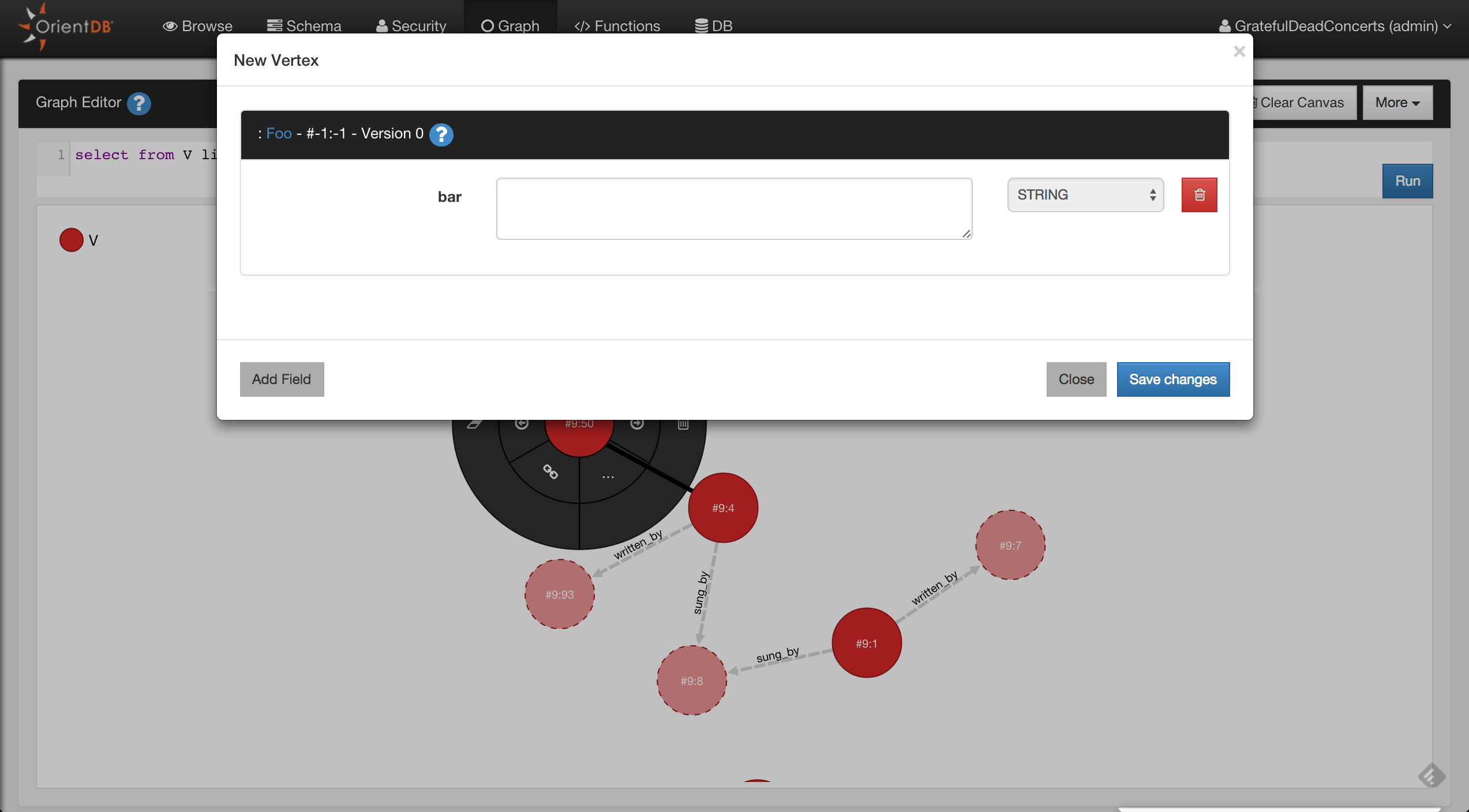 Studio - Graph Editor - 《OrientDB v2.0.x Documentation》 - 书栈网 · BookStack