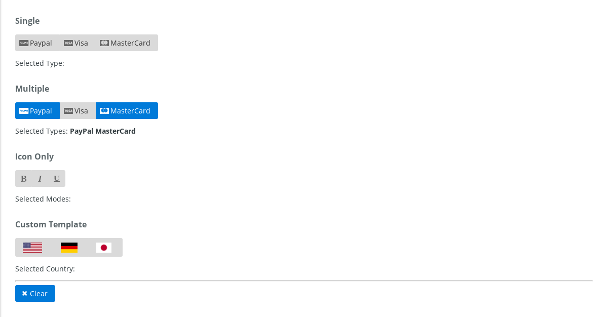 Input - SelectButton - 《PrimeNG Document》 - 书栈网 · BookStack