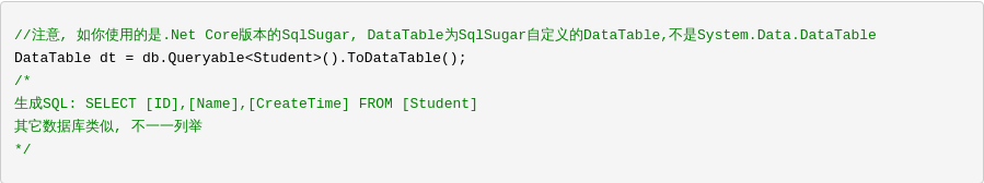 查询 - .Select用法 - 《SqlSugar 4.0 文档》 - 书栈网 · BookStack