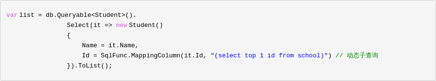 查询 - 动态查询(拼接Lambd或SQL) - 《SqlSugar 4.0 文档》 - 书栈网 · BookStack
