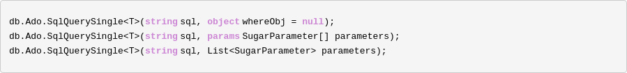 Sql和存储过程 - 执行SQL - 《SqlSugar 4.0 文档》 - 书栈网 · BookStack