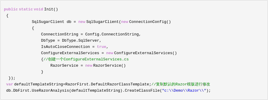 高级功能 - 生成实体 - 《SqlSugar 5.0 文档》 - 书栈网 · BookStack