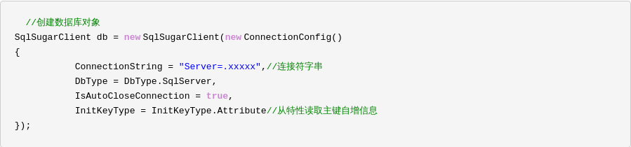 从零开始 - 简单示例 - 《SqlSugar 5.0 文档》 - 书栈网 · BookStack