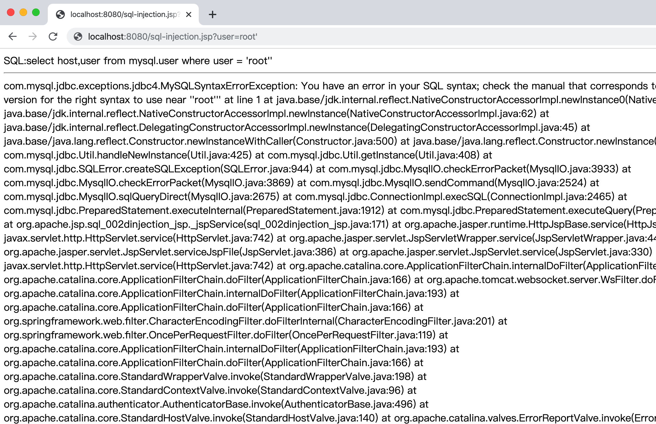 Jdbc Jdbc Sql注入 《 Java Web安全 攻击java Web应用》 书栈网 · Bookstack
