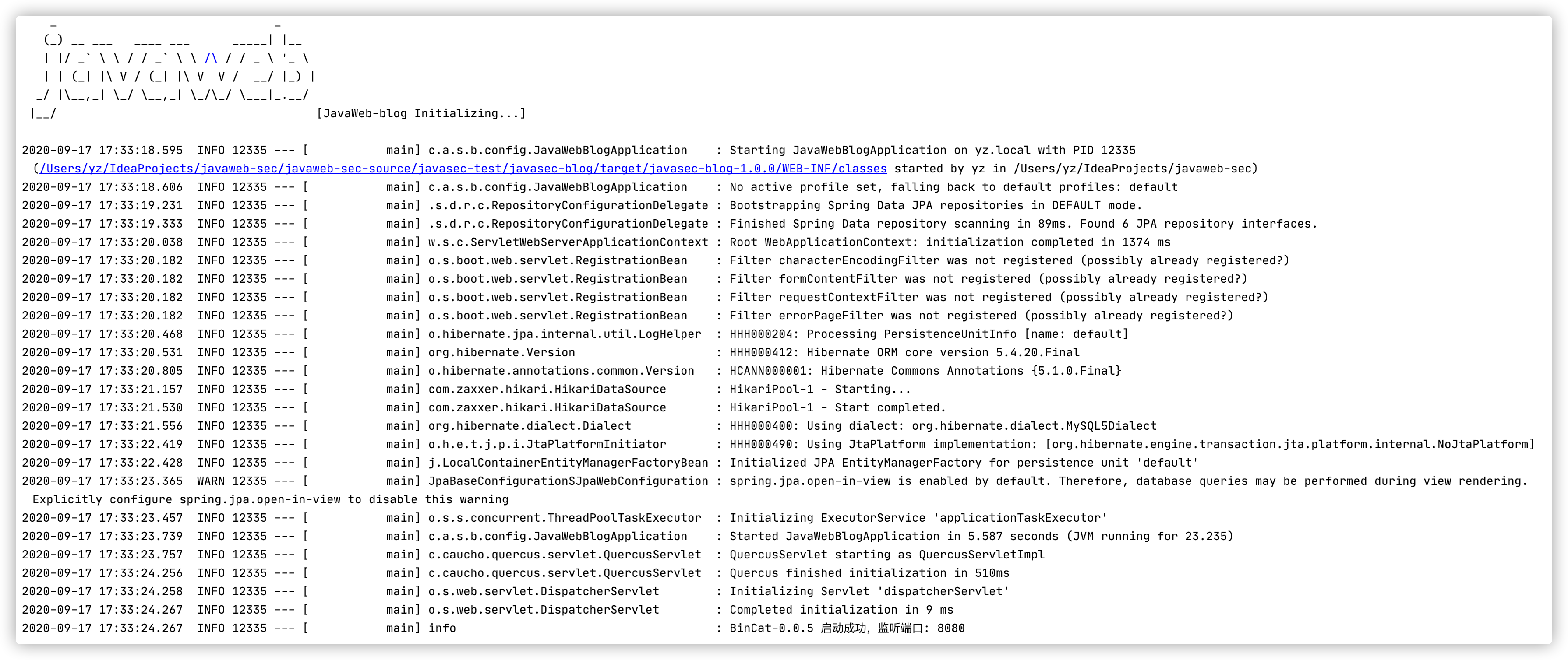 Bincat Bincat V5 支持springboot应用 《 Java Web安全 攻击java Web应用》 书栈网 · Bookstack