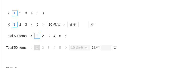 导航组件 - Pagination分页 - 《Ant Design of React v4.16 组件文档》 - 书栈网 · BookStack