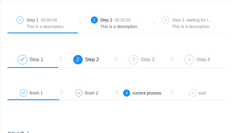 导航组件 - Steps步骤条 - 《Ant Design of React v3.23.5 组件文档》 - 书栈网 · BookStack