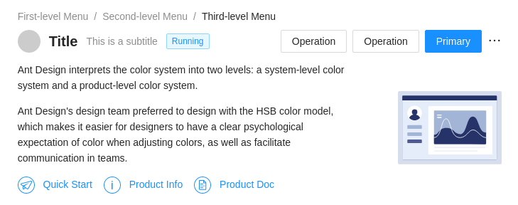 导航组件 - PageHeader页头 - 《Ant Design of Vue v2.0 使用教程》 - 书栈网 · BookStack