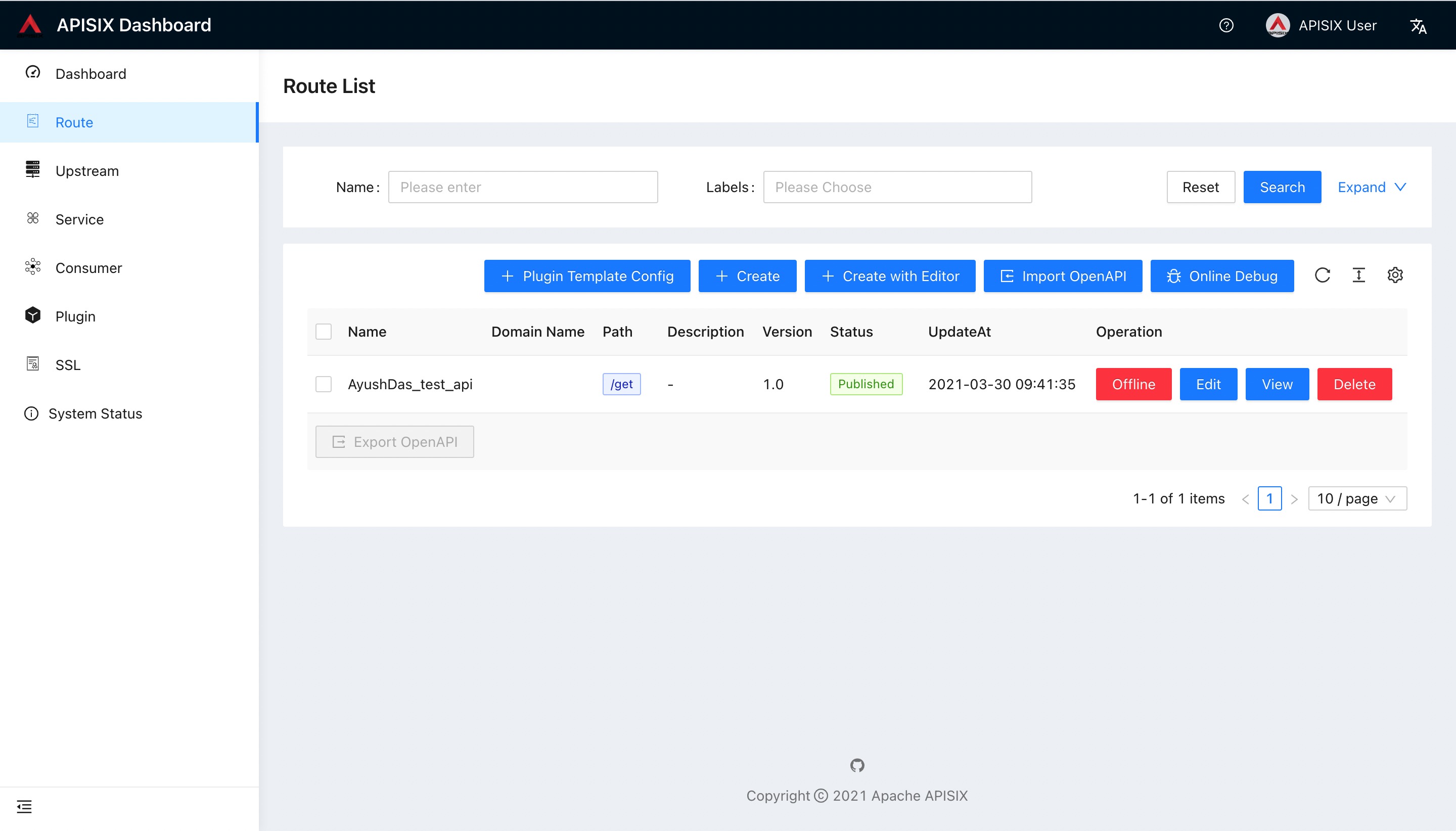 快速入门指南 - 《Apache APISIX v2.7 官方文档》 - 书栈网 · BookStack