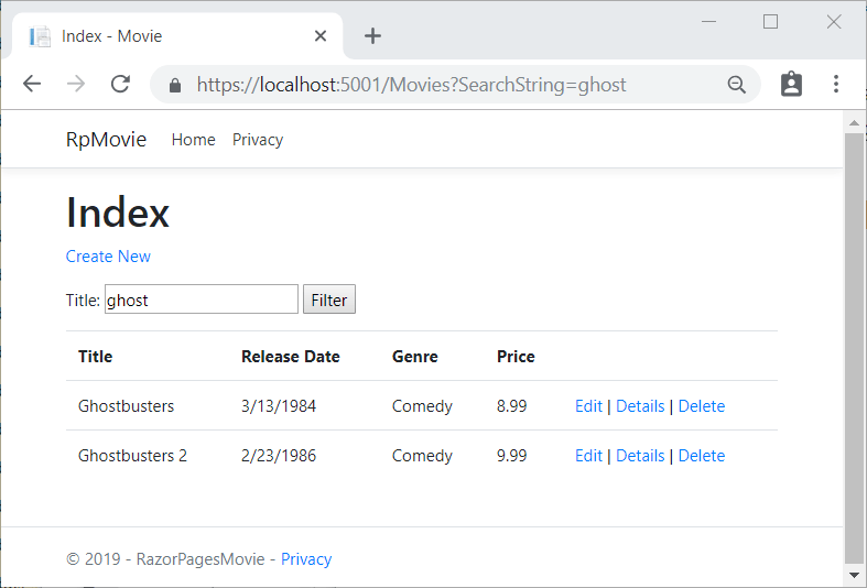 Razor 页面 - 概述 - 《ASP.NET Core 3.1 微软官方教程》 - 书栈网 · BookStack