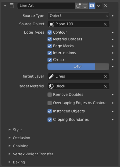生成 - 线条画修改器 - 《Blender 4.2 参考手册》 - 书栈网 · BookStack