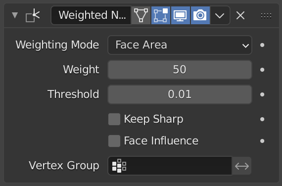 Normals - Weighted Normal Modifier - 《Blender 4.3 Manual》 - 书栈网 · BookStack