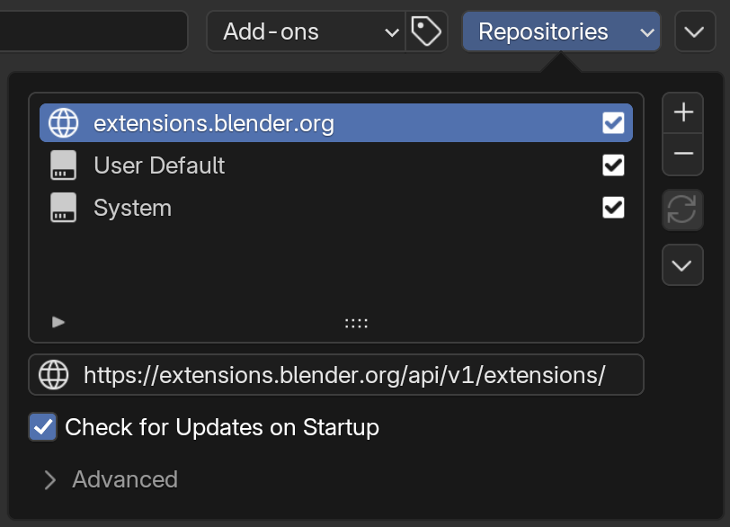偏好设置 - 获取扩展 - 《Blender 4.3 参考手册》 - 书栈网 · BookStack