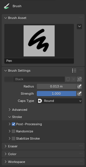 Tools Settings - Brush Asset - 《Blender 4.4 Manual》 - 书栈网 · BookStack