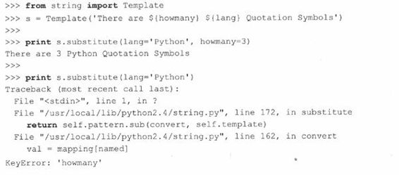 第6章 序列:字符串、列表和元组 64 只适用于字符串的操作符 《python 核心编程 第二版》 书栈网 · Bookstack