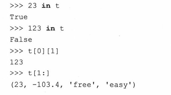第6章 序列:字符串、列表和元组 617 元组操作符和内建函数 《python 核心编程 第二版》 书栈网 · Bookstack