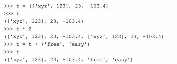 第6章 序列：字符串、列表和元组 617 元组操作符和内建函数 《python 核心编程 第二版》 书栈网 · Bookstack