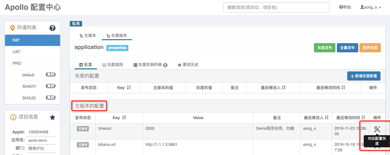 Apollo使用指南 - 五、灰度发布使用指南 - 《携程 Apollo v1.4 开发指南》 - 书栈网 · BookStack