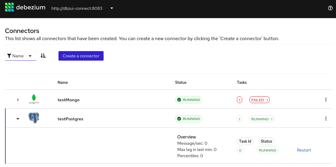 Operations - Debezium UI - 《Debezium v2.7 Documentation》 - 书栈网 · BookStack