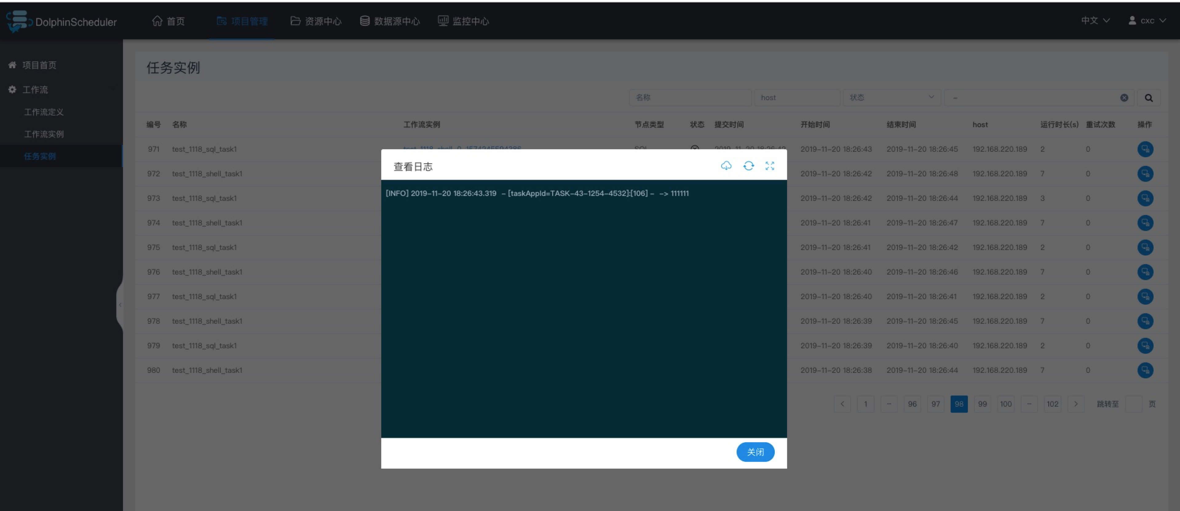 用户手册 - 用户手册 - 《Apache DolphinScheduler v1.3.9 使用手册》 - 书栈网 · BookStack