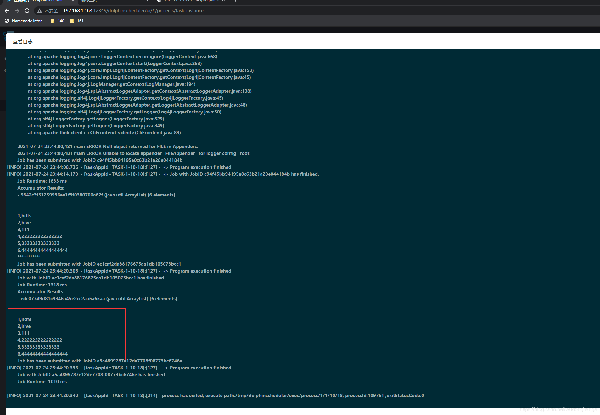 用户手册 - Flink调用 - 《Apache DolphinScheduler v1.3.9 使用手册》 - 书栈网 · BookStack
