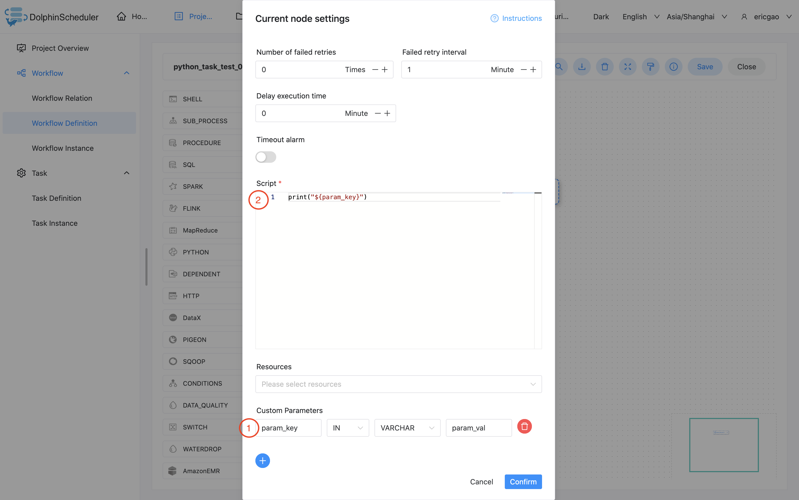 任务类型 - Python - 《Apache DolphinScheduler v3.0.0 使用手册》 - 书栈网 · BookStack