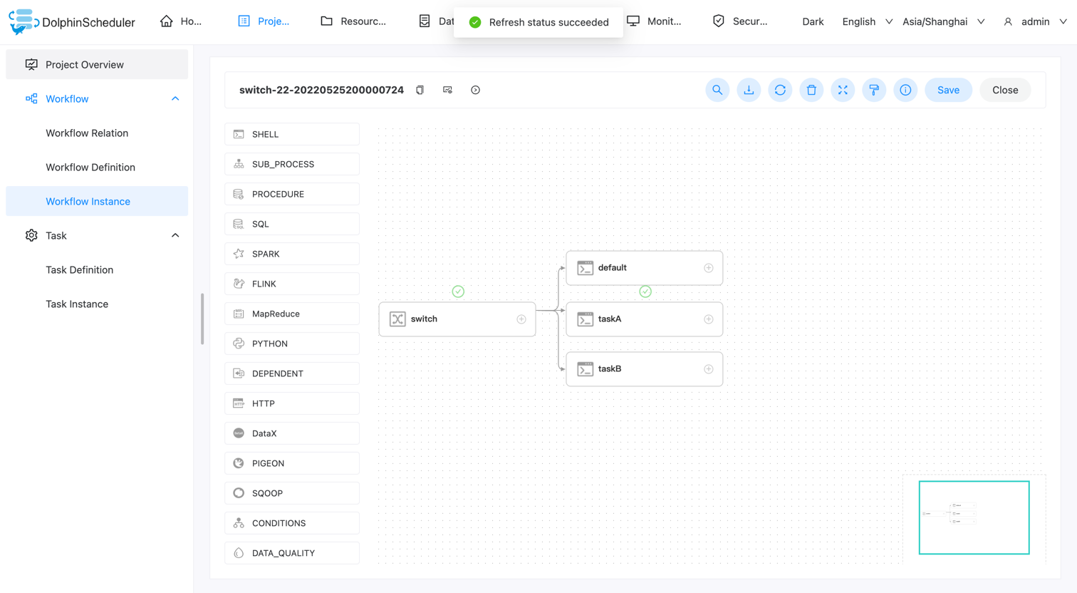 任务类型 - Switch - 《Apache DolphinScheduler v3.0.0 使用手册》 - 书栈网 · BookStack