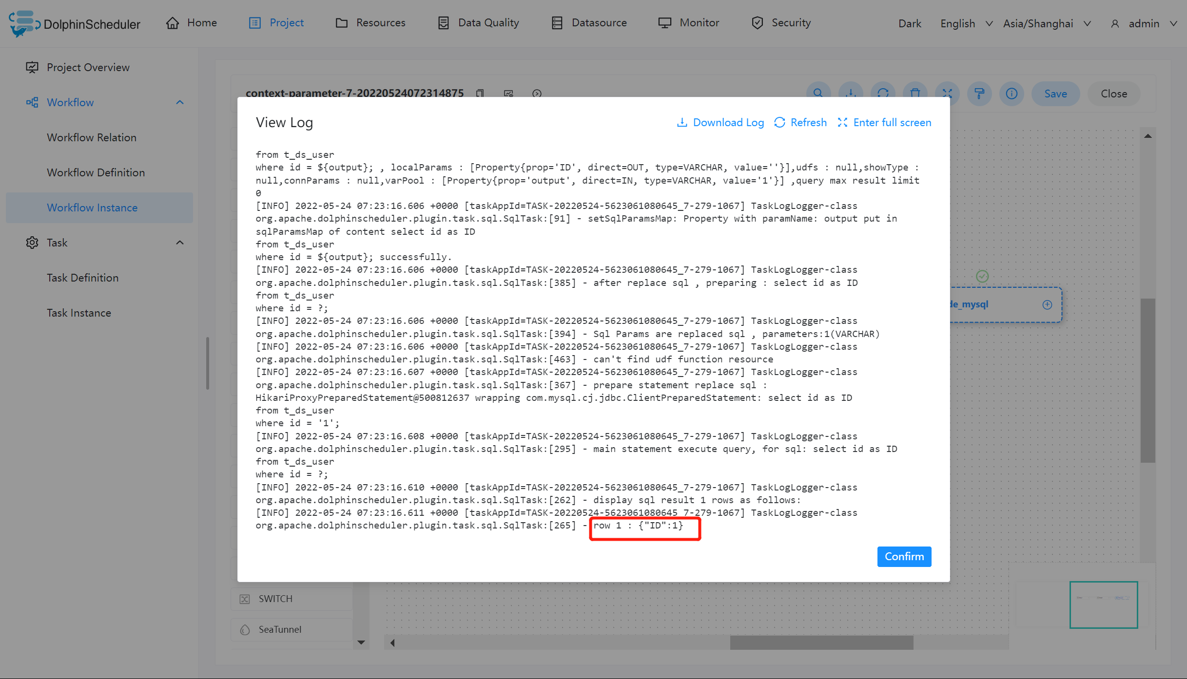 参数 - 参数传递 - 《Apache DolphinScheduler v3.0.0 使用手册》 - 书栈网 · BookStack