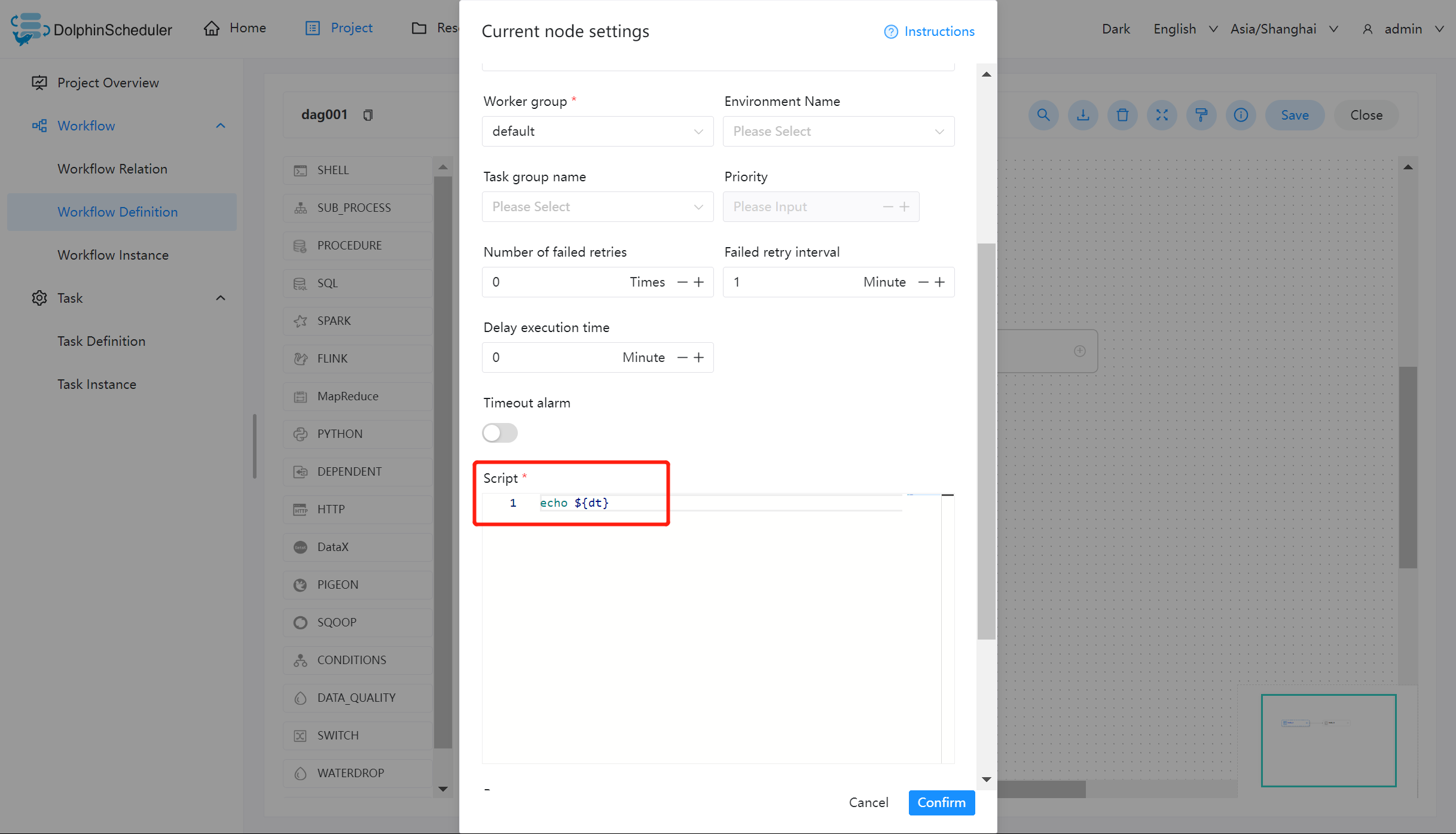 参数 - 全局参数 - 《Apache DolphinScheduler v3.0.0 使用手册》 - 书栈网 · BookStack