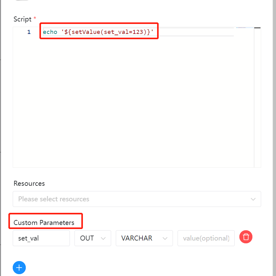 参数 - 本地参数 - 《Apache DolphinScheduler v3.0.0 使用手册》 - 书栈网 · BookStack