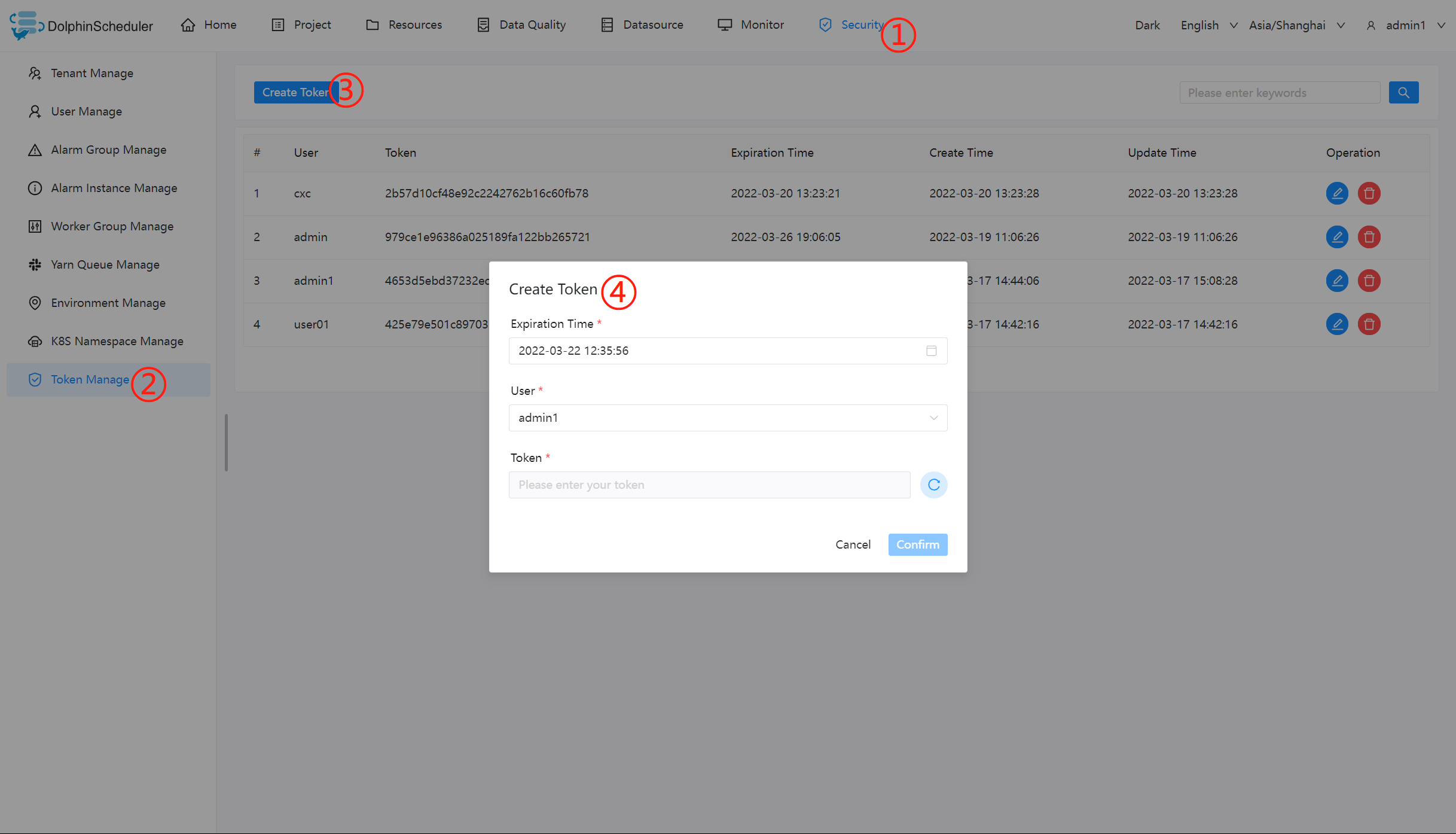 API - API调用 - 《Apache DolphinScheduler v3.0.1 使用手册》 - 书栈网 · BookStack