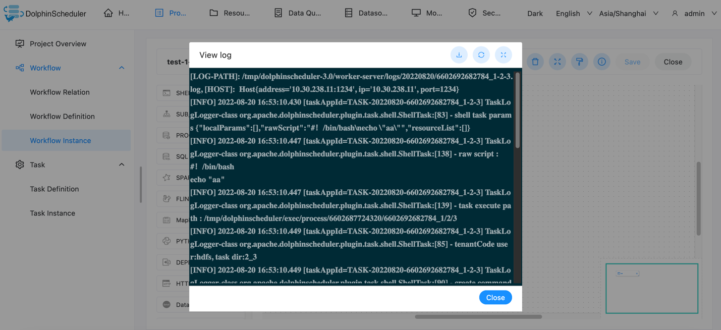 快速上手 - 快速上手 - 《Apache DolphinScheduler v3.1.0 使用手册》 - 书栈网 · BookStack