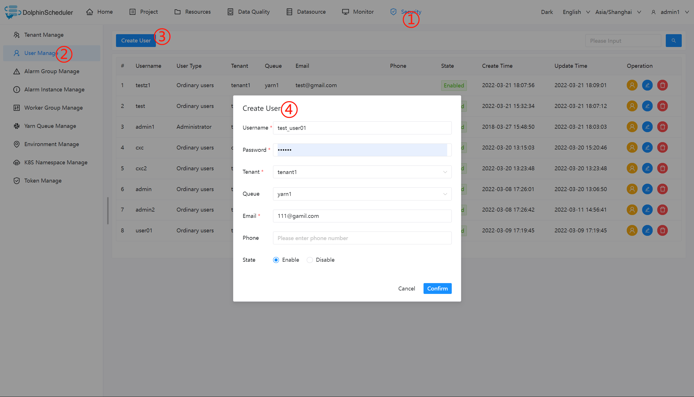 快速上手 - 快速上手 - 《Apache DolphinScheduler v3.1.0 使用手册》 - 书栈网 · BookStack