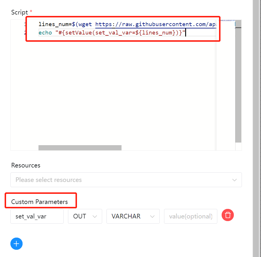 参数 - 本地参数 - 《Apache DolphinScheduler v3.1.9 中文文档》 - 书栈网 · BookStack