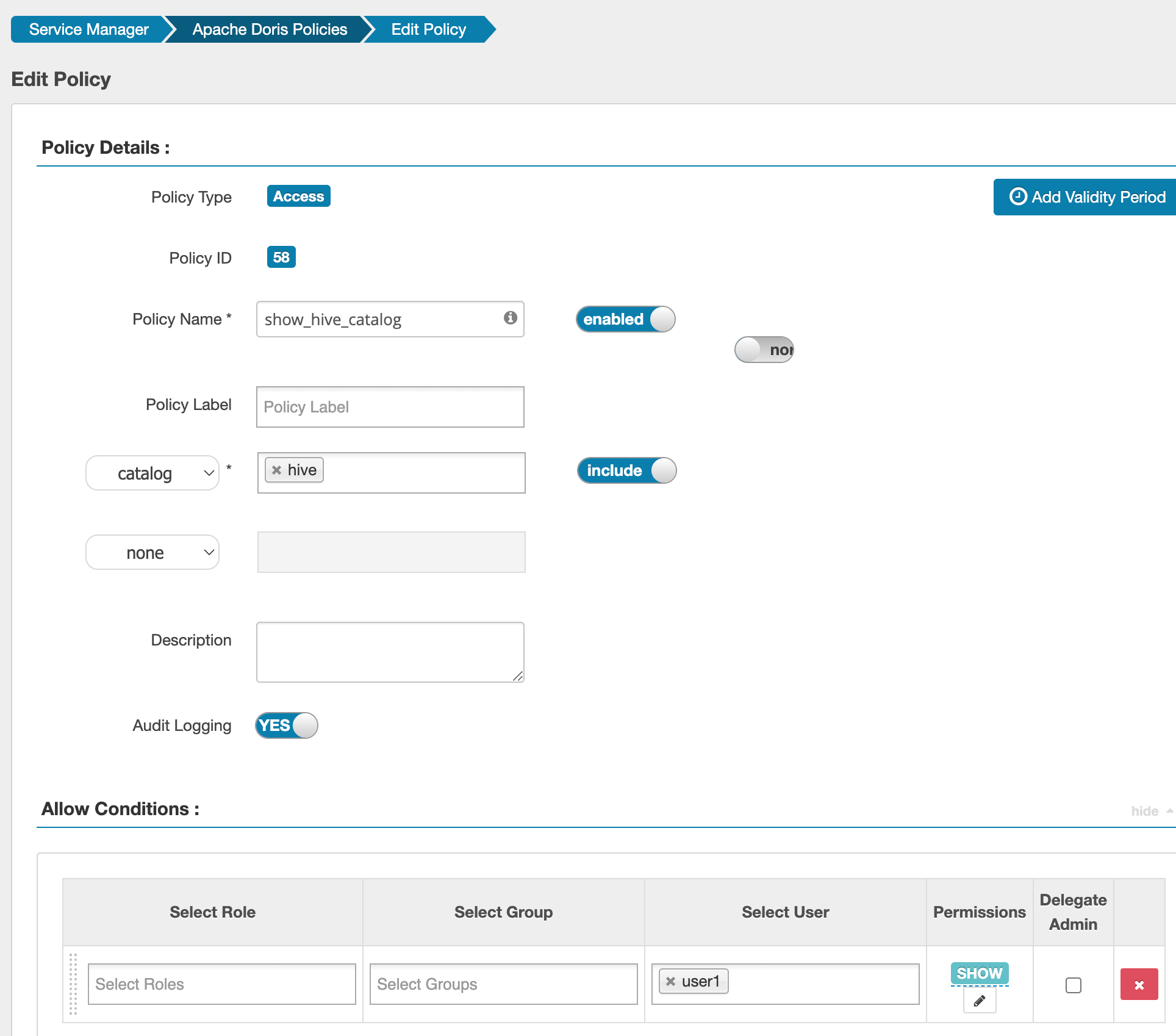 用户权限及认证 - 集成 Apache Ranger - 《Apache Doris v2.1 中文文档》 - 书栈网 · BookStack