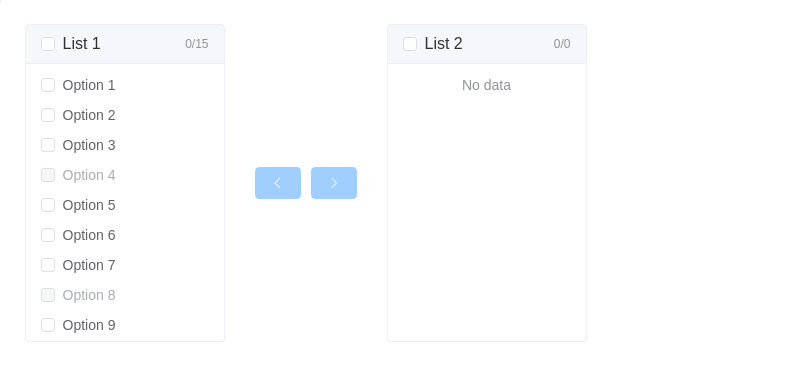 Form 表单组件 - Transfer 穿梭框 - 《Element Plus v2.2 教程》 - 书栈网 · BookStack