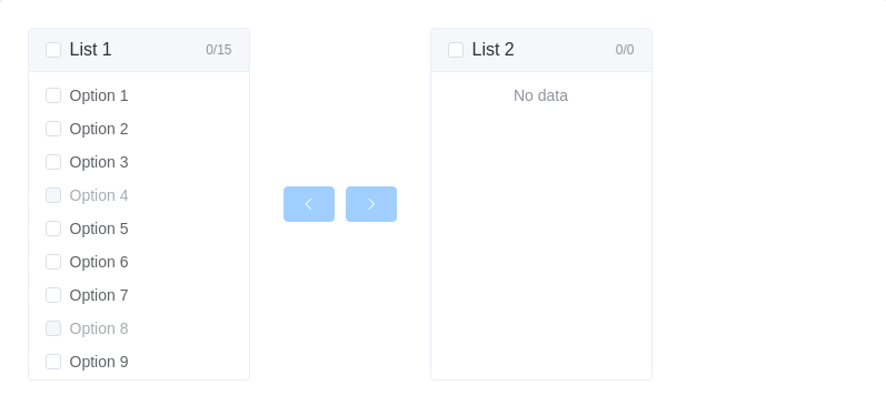 Form 表单组件 - Transfer 穿梭框 - 《Element Plus v2.2 教程》 - 书栈网 · BookStack