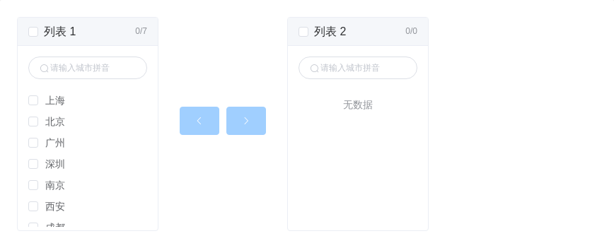 表单组件 - Transfer 穿梭框 - 《ElementUI v2.14 使用手册》 - 书栈网 · BookStack