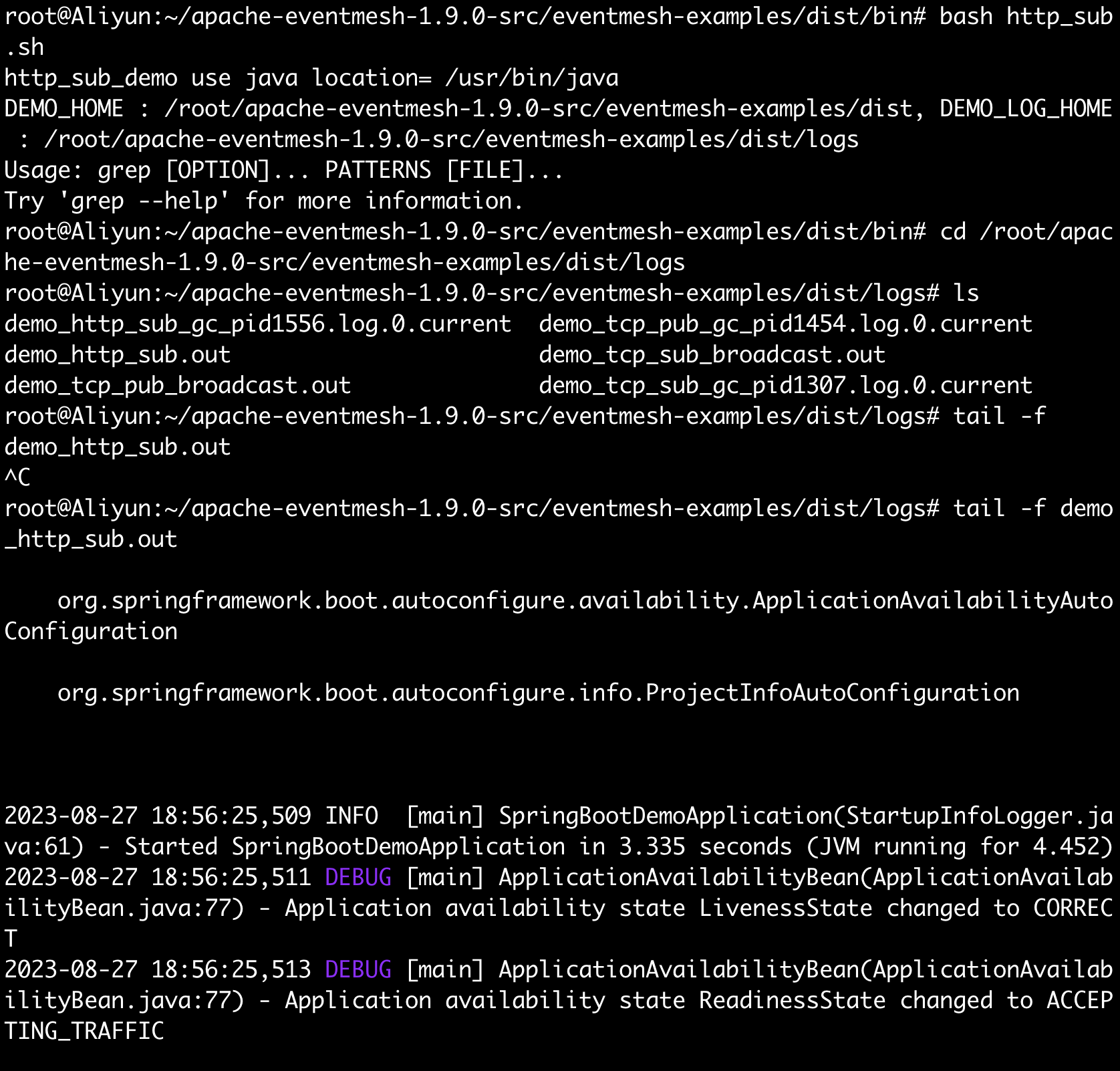 安装与部署 - 运行 Java SDK Demo - 《Apache EventMesh v1.10 中文文档》 - 书栈网 · BookStack