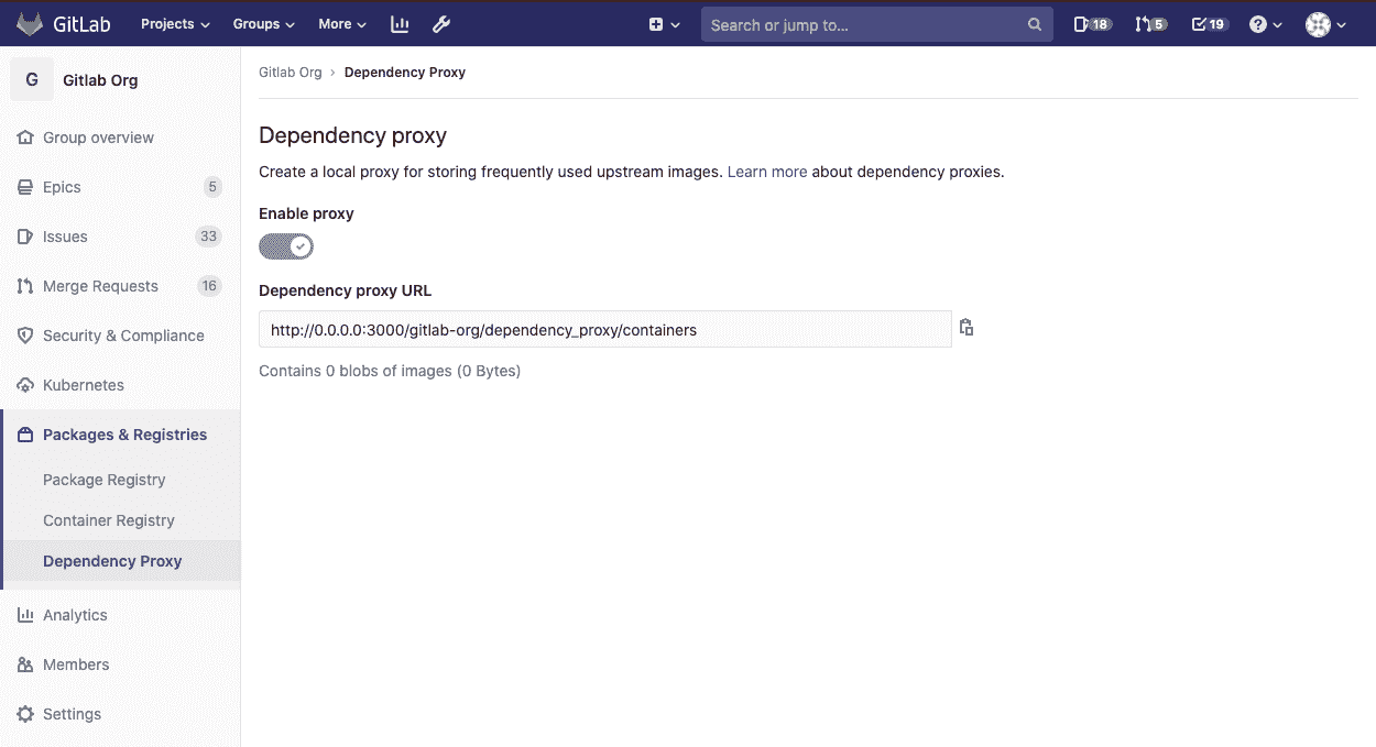 Dependency Proxy - 《Gitlab 中文文档》 - 书栈网 · BookStack