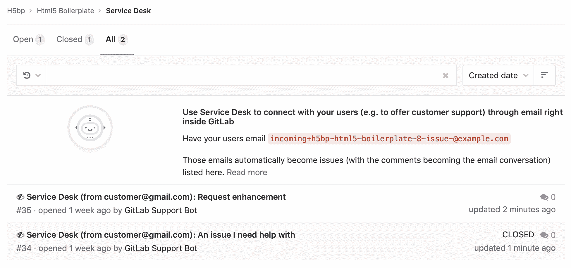 Service Desk - 《Gitlab 中文文档》 - 书栈网 · BookStack