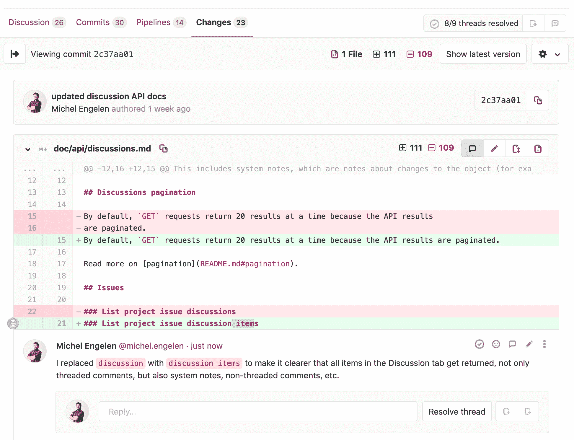 Threads - 《Gitlab 中文文档》 - 书栈网 · BookStack