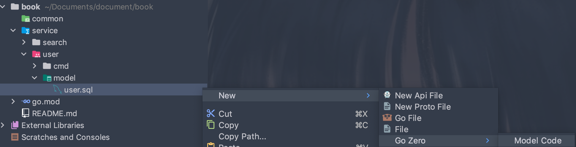 业务开发 - model生成 - 《go-zero v1.3 教程》 - 书栈网 · BookStack