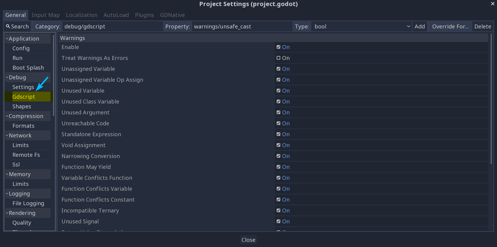 GDScript - GDScript 警告系统 - 《Godot 游戏引擎 v3.5 中文文档》 - 书栈网 · BookStack